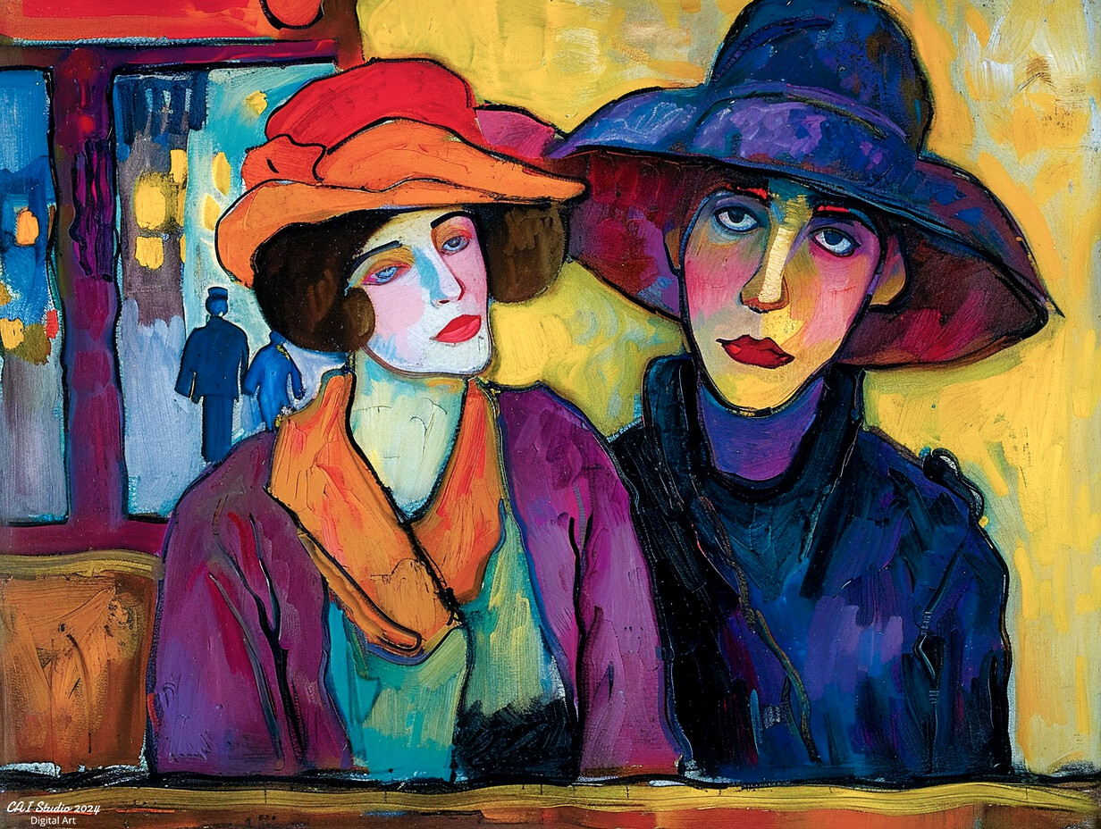 ArtStation - Two colorful friends