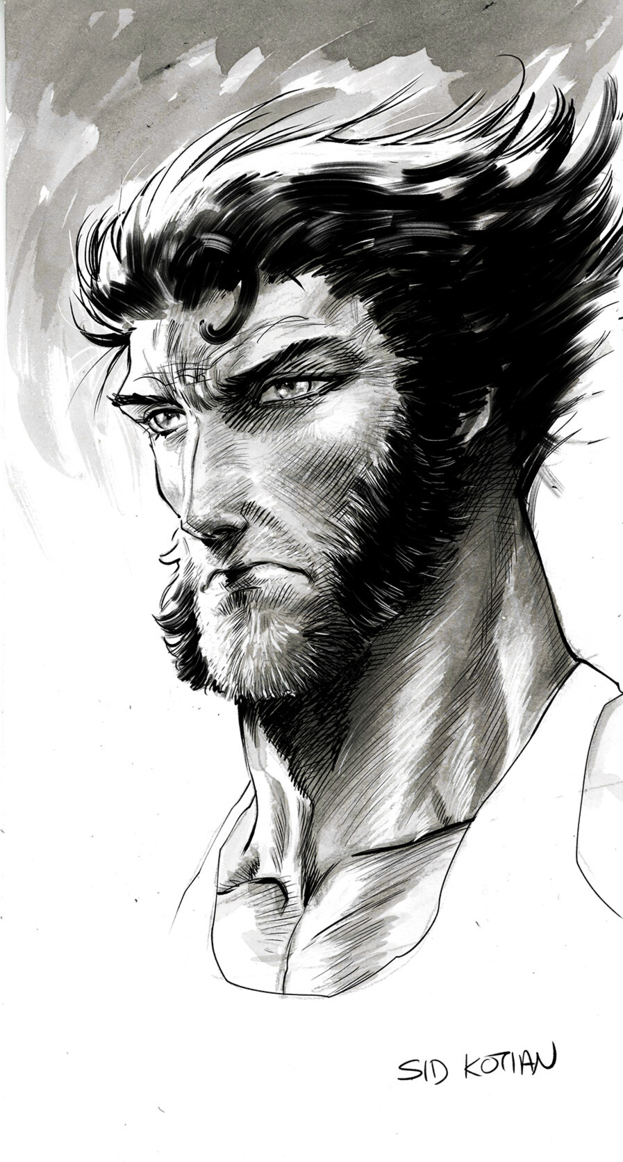 ArtStation - Portrait of a Wolverine