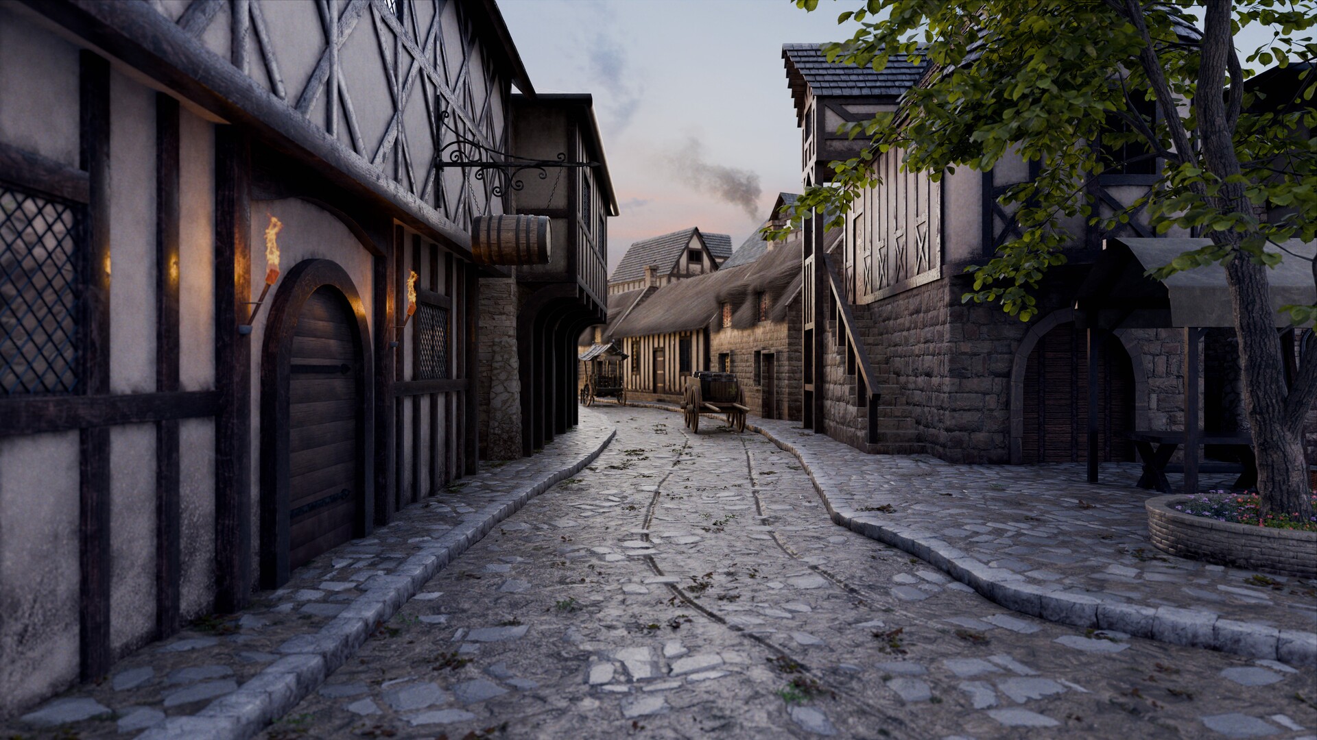 ArtStation - Medieval Town