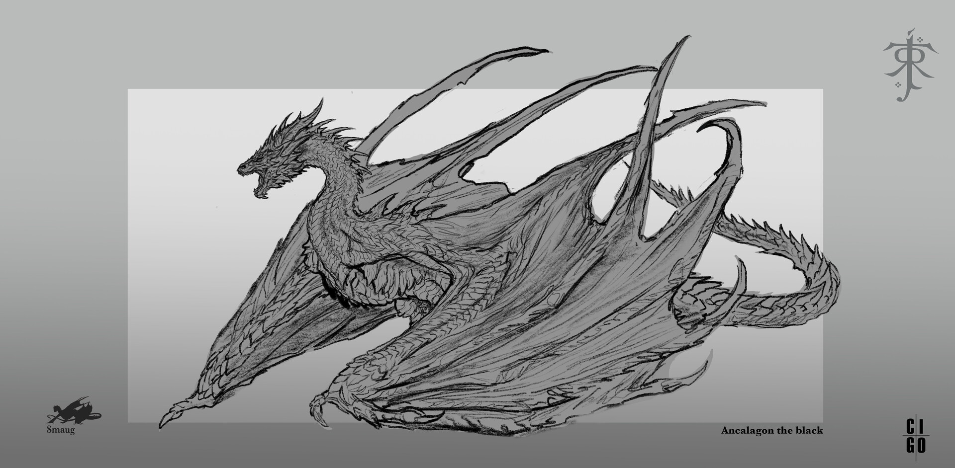 how to draw middle earth