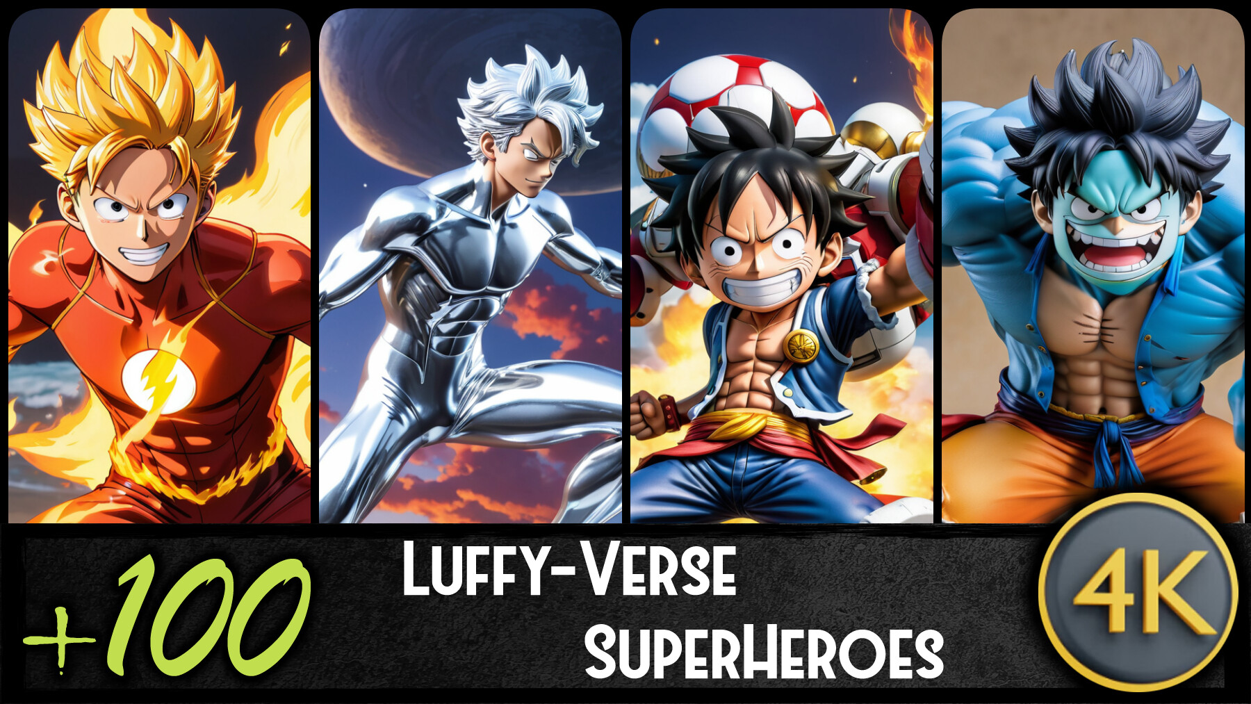 ArtStation - 100 Luffy-Verse SuperHeroes | Full Body | 4K