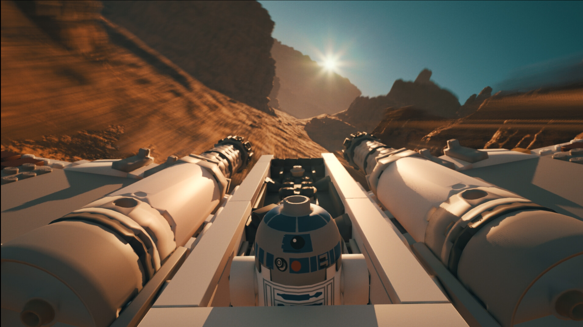 Shaun Ansari - Lego X Wing Canyon Attack (Unreal Engine)