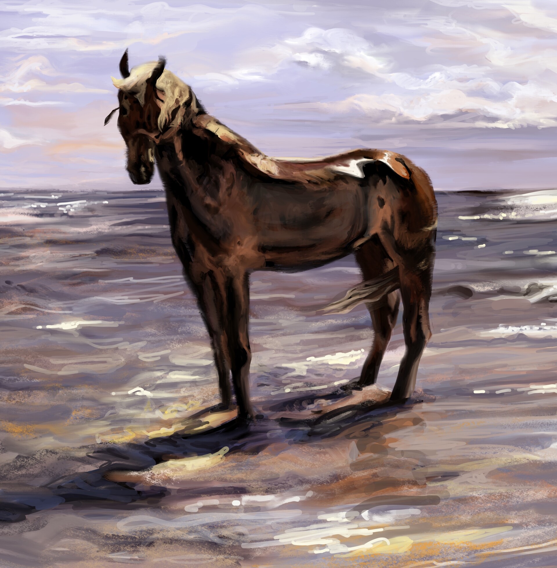 ArtStation - Horse SSS, sea sun summer
