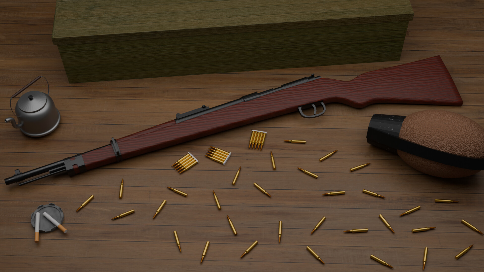 Sebastian - My first gun model: Kar 98k