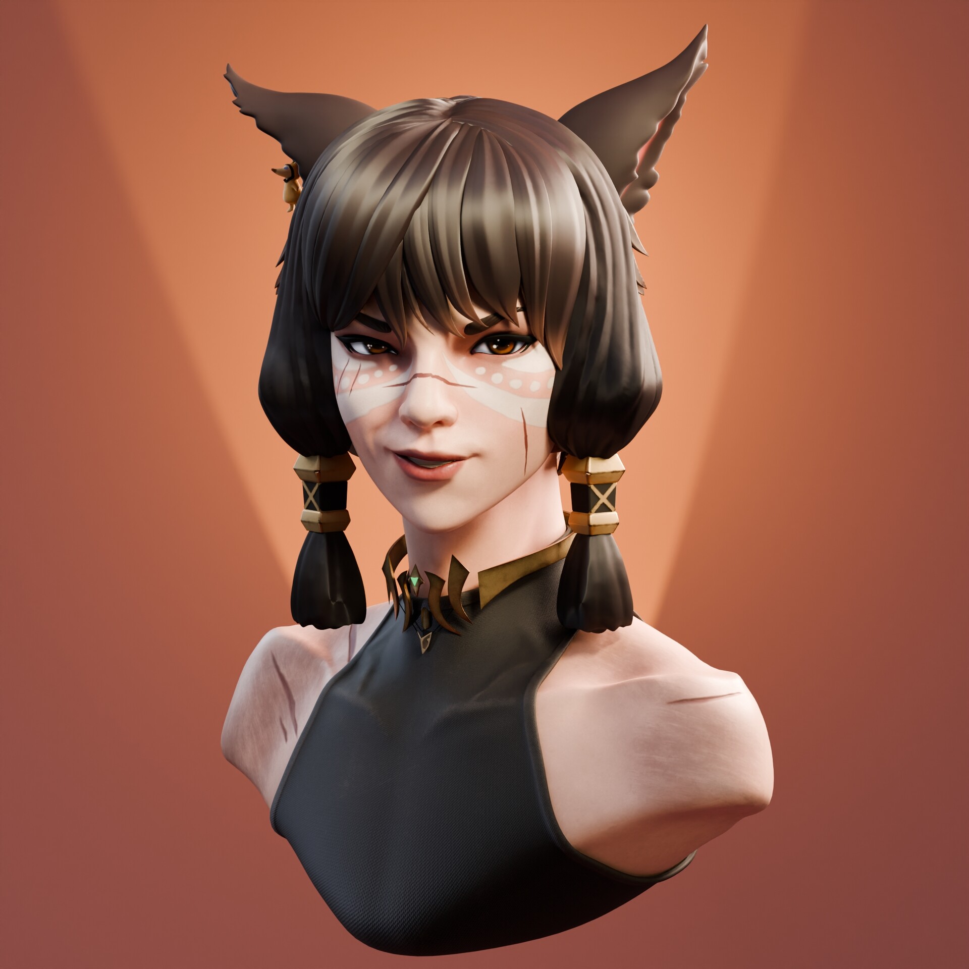 ArtStation - Final Fantasy Character Bust