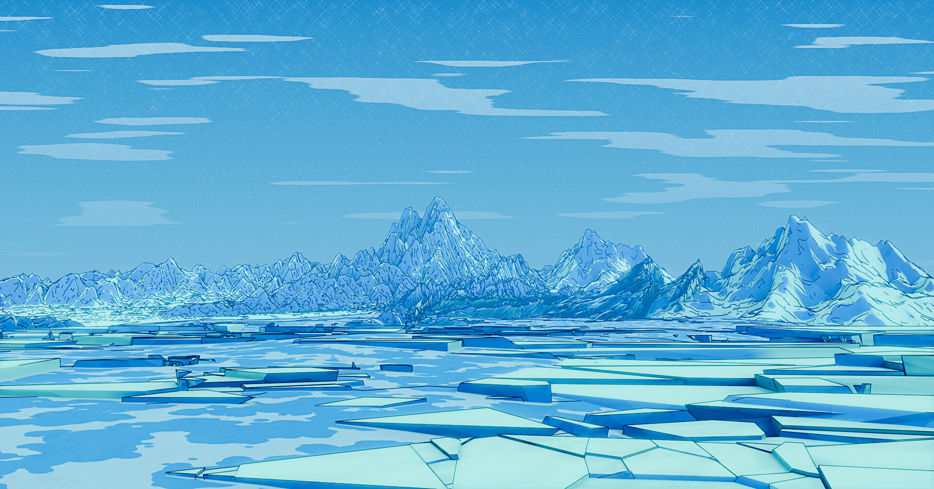 ArtStation - Frozen Lanscape