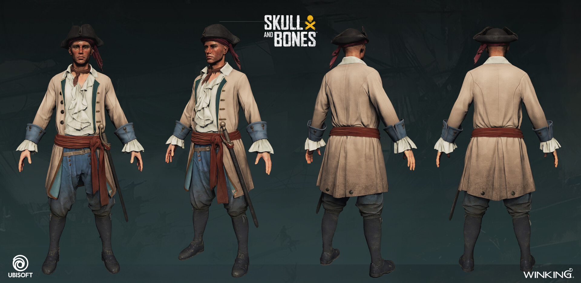 Winking Studios - Skull and Bones - Ubisoft - 3D Character