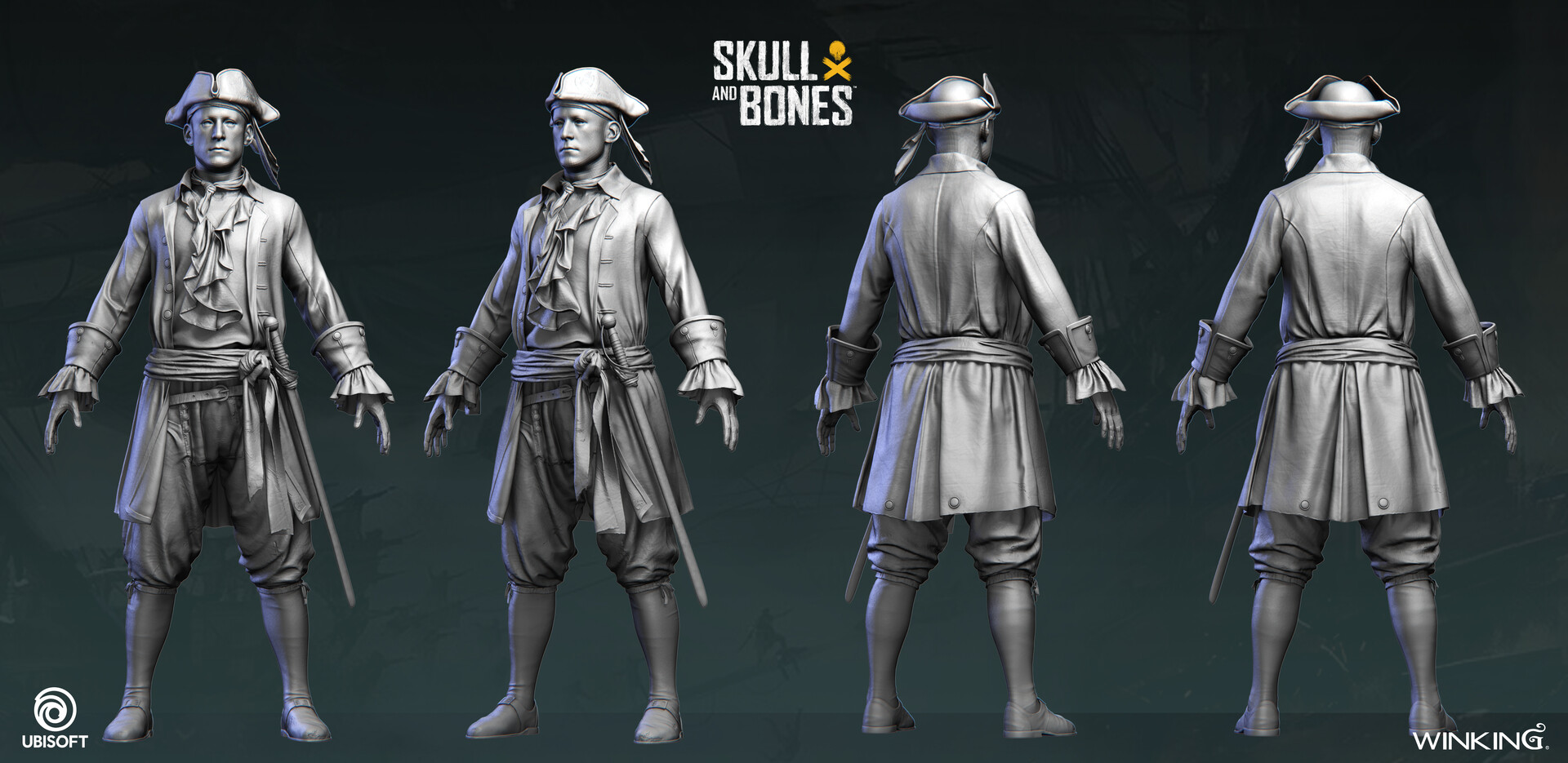 Winking Studios - Skull and Bones - Ubisoft - 3D Character