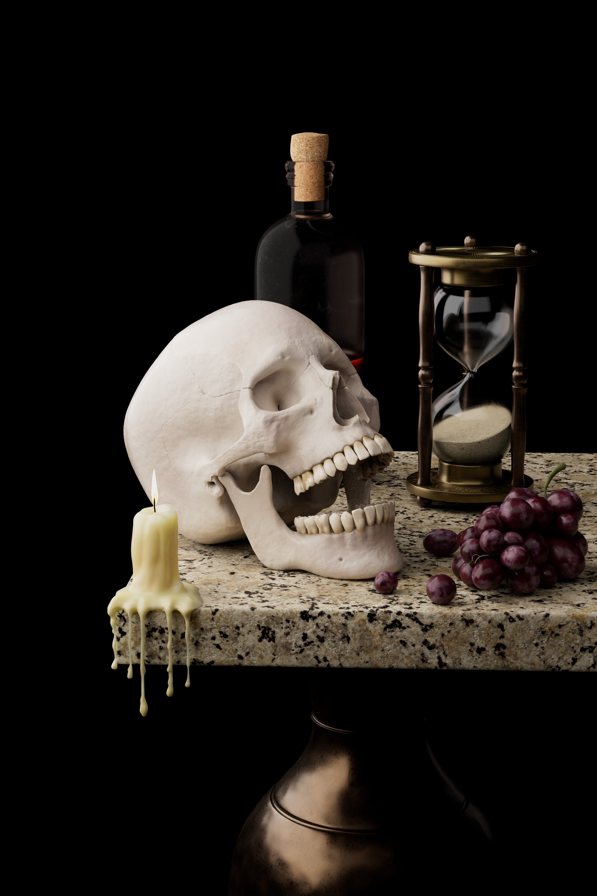 ArtStation - Skull Still Life