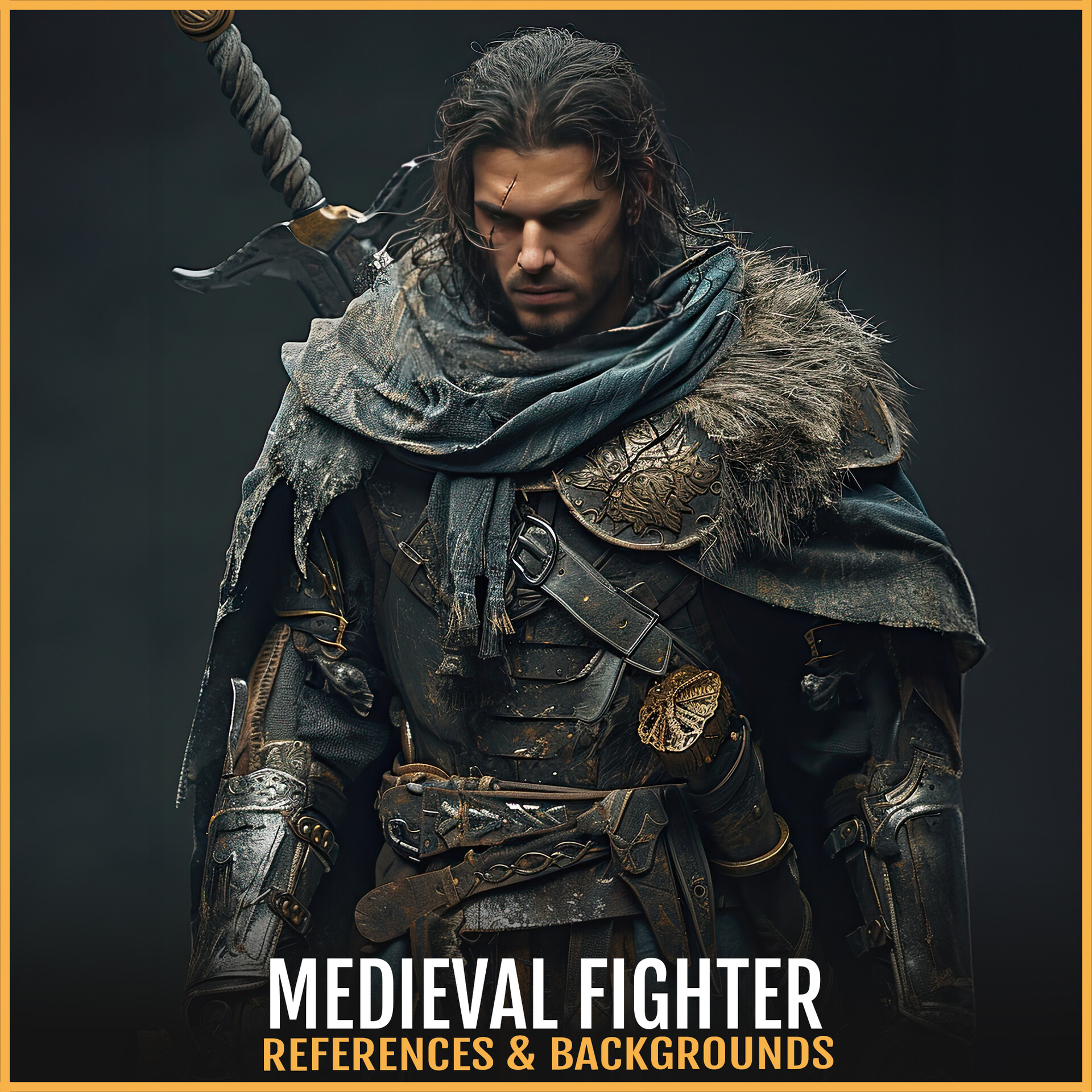 ArtStation - 505 Medieval Fighter Game Character
