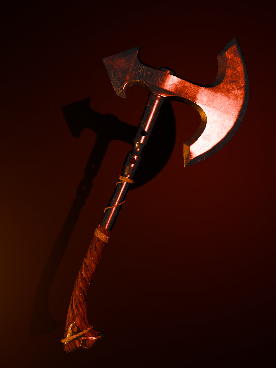 ArtStation - Metal battle axe