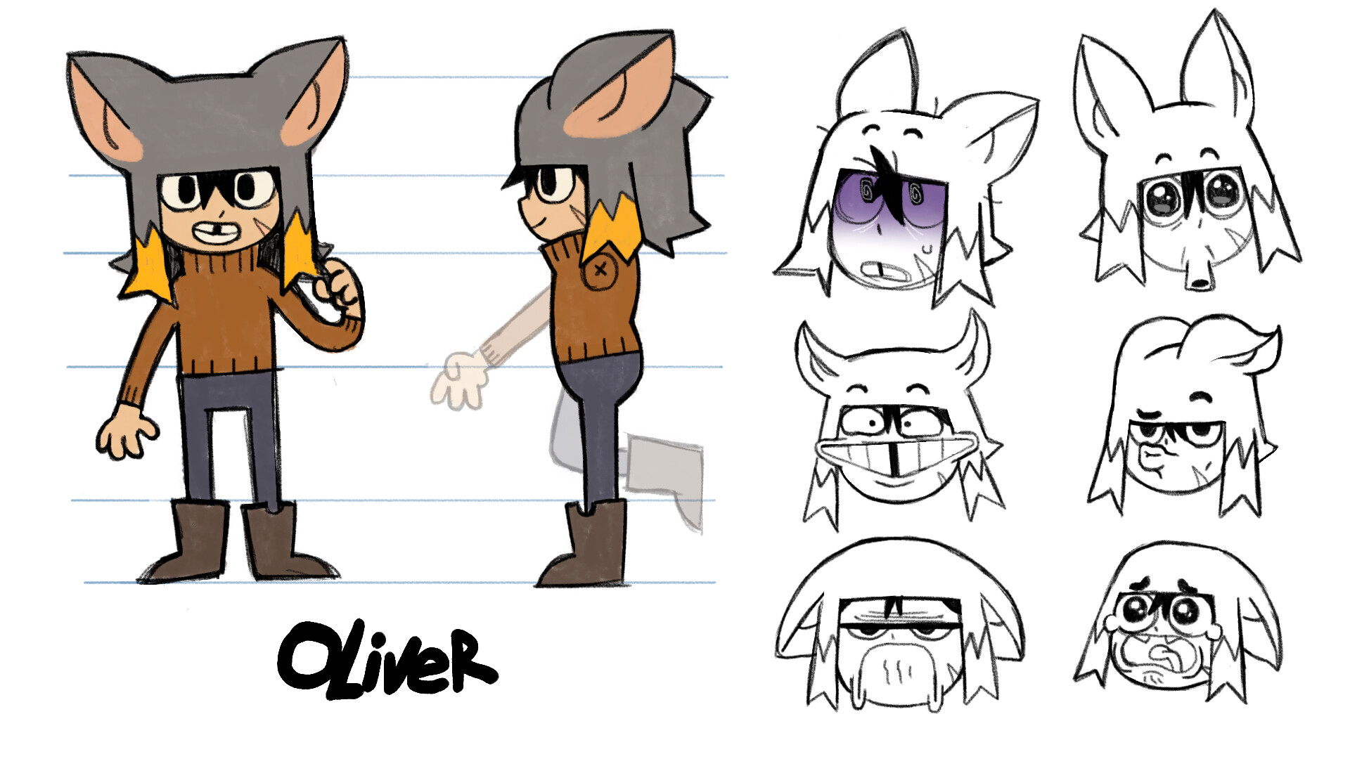ArtStation - Oliver Character Sheet