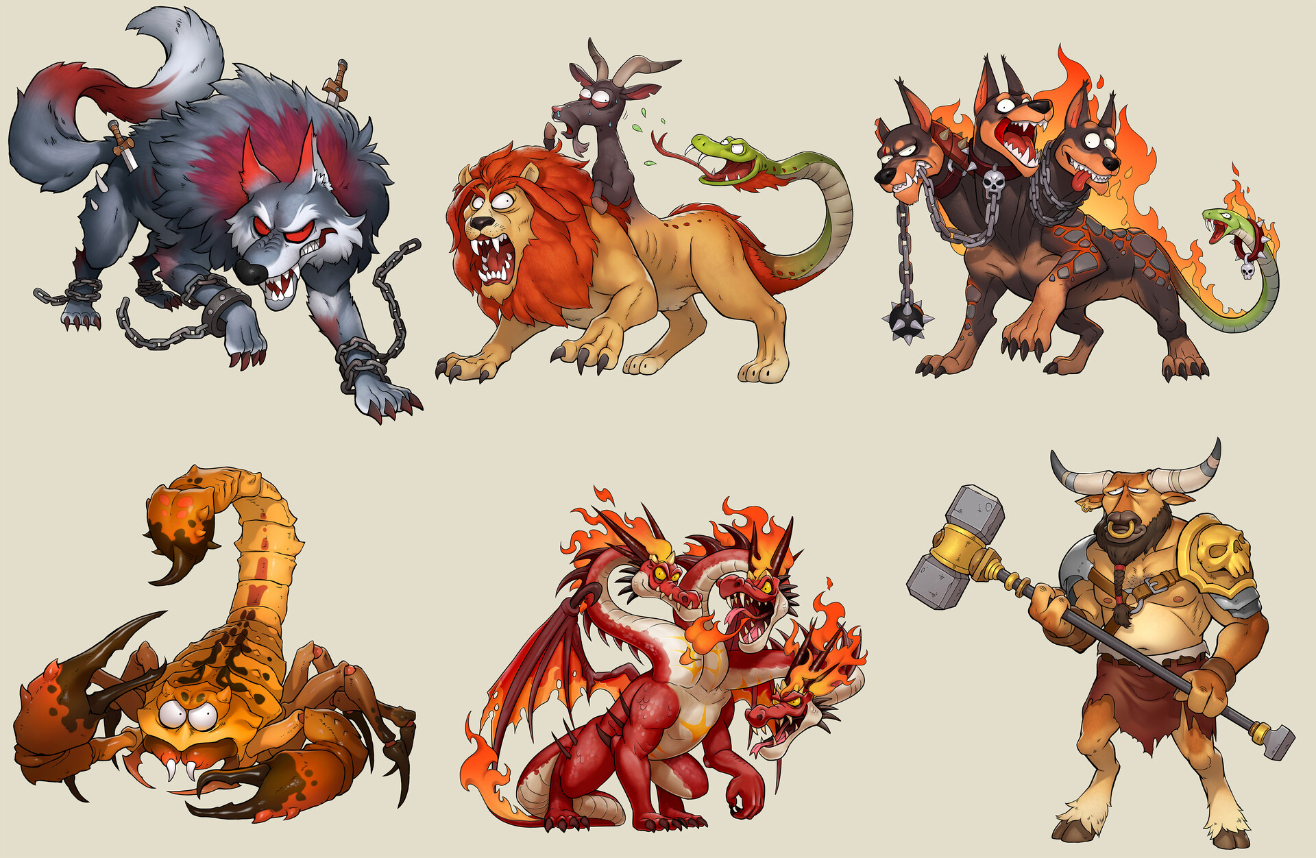 ArtStation - 【Comic】Mythology Monsters