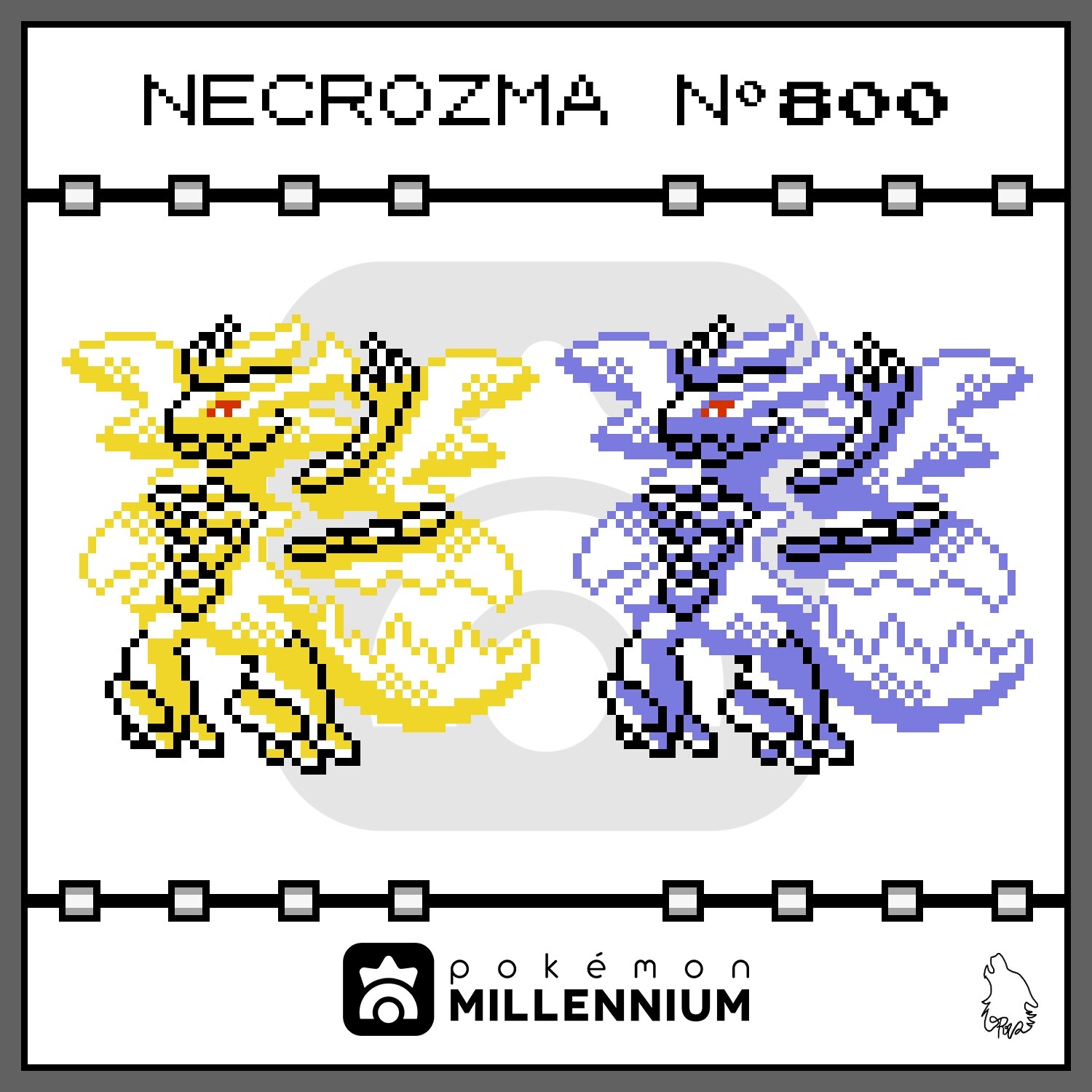 ArtStation - An Ultra Necrozma 2 gen pixel art