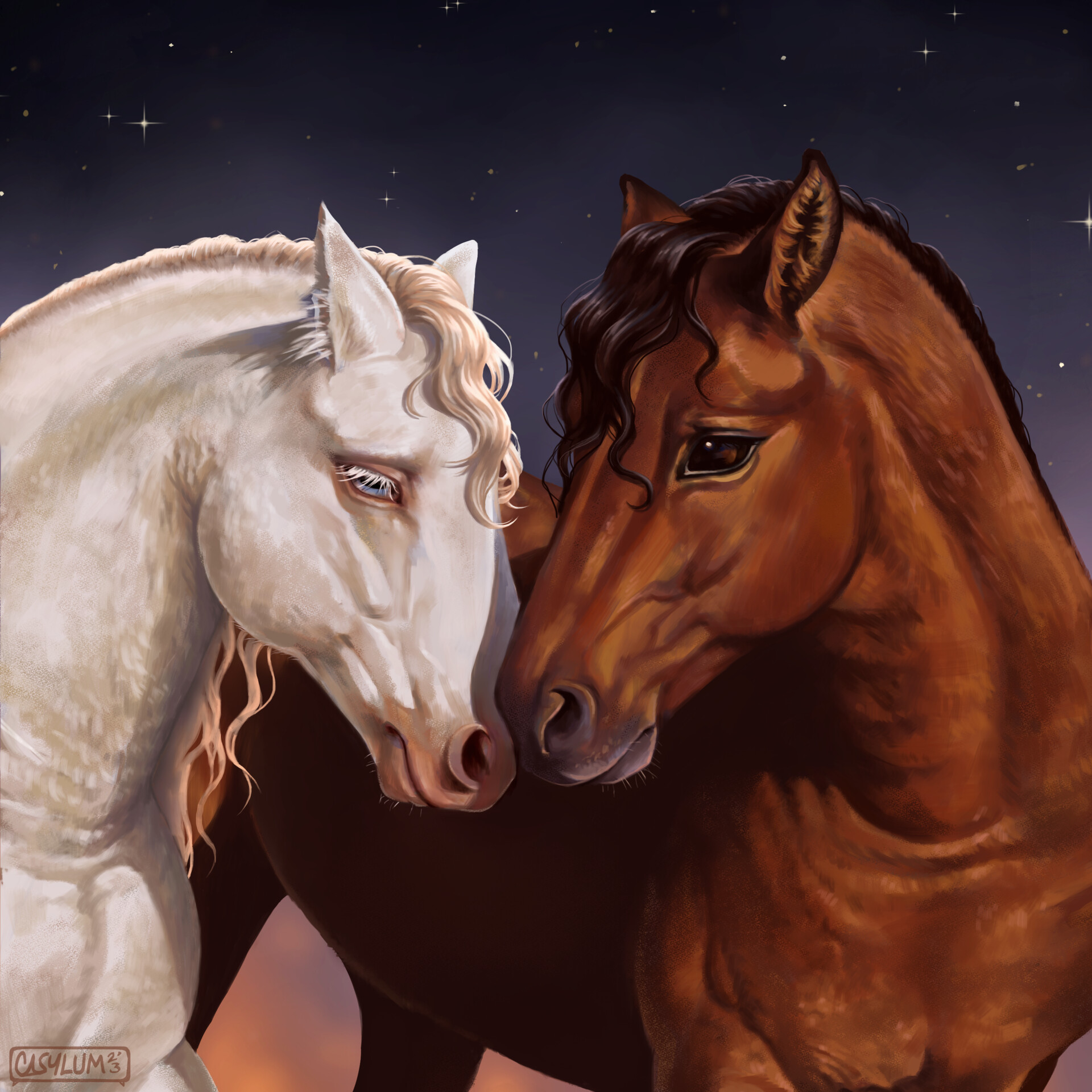 ArtStation - Immortal Horses Balius & Xanthus