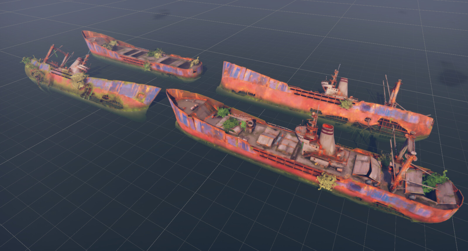 Anna Rudzka - Floodland - environment - big objects and landmarks