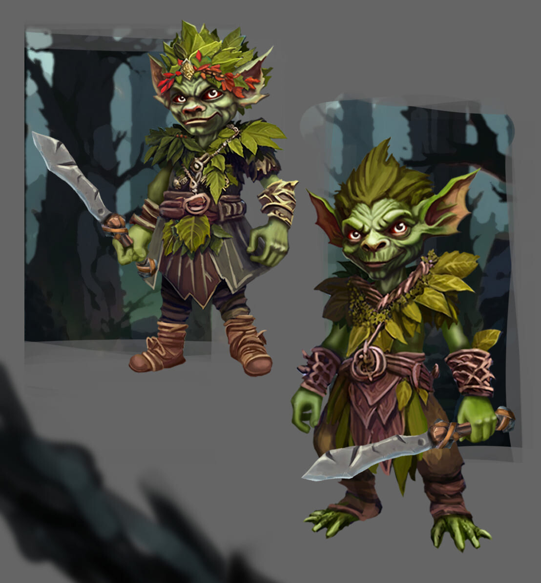 ArtStation - 'Kingdom of the Wicked' (Enemies. Forest)