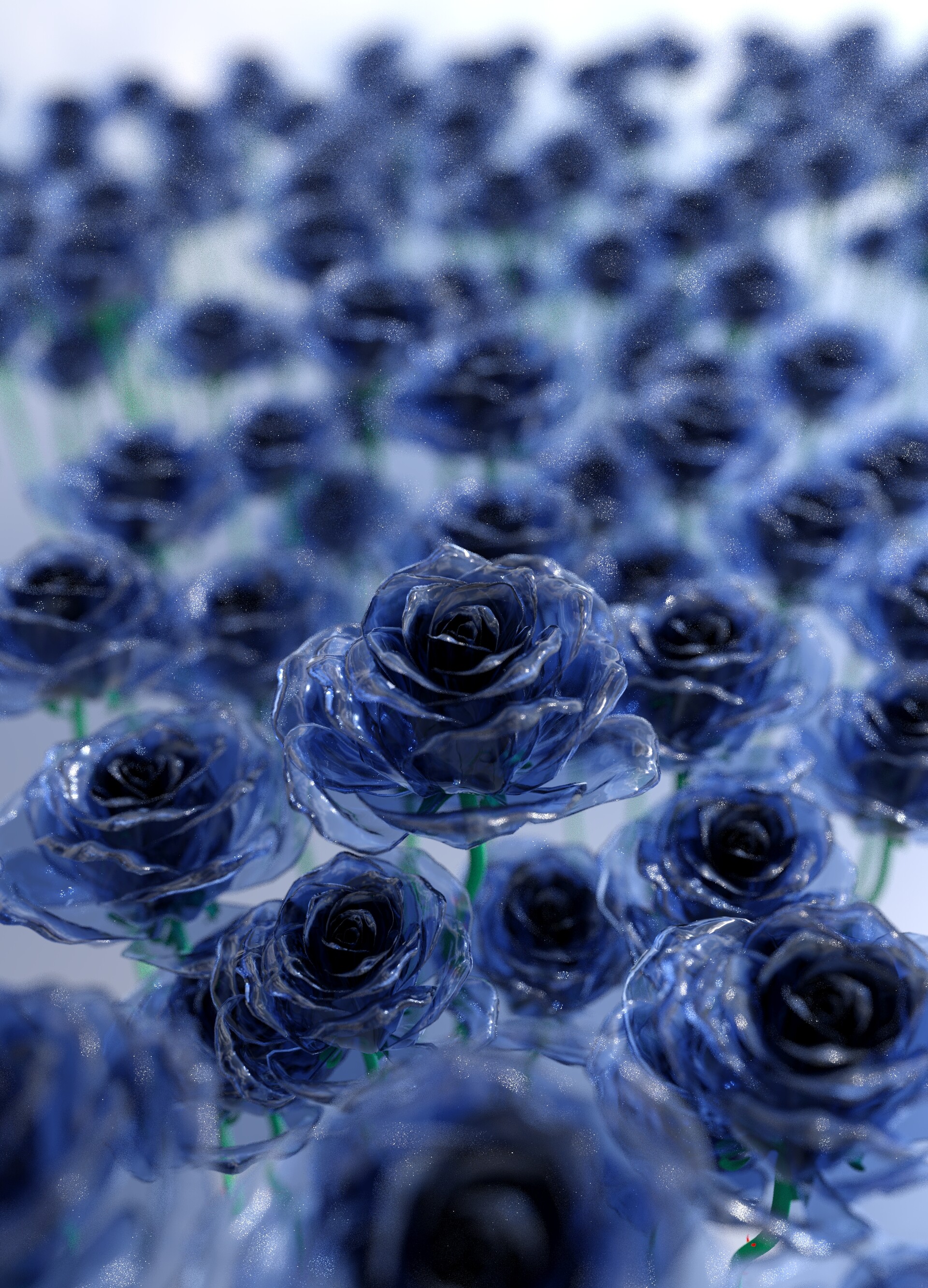 ArtStation - Glass roses