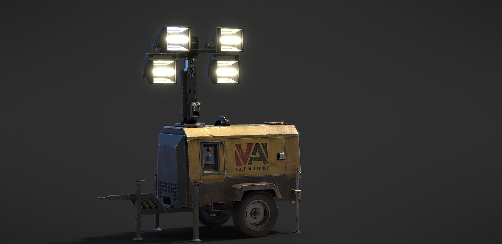 ArtStation - Generator props assets survival 3Dmodels