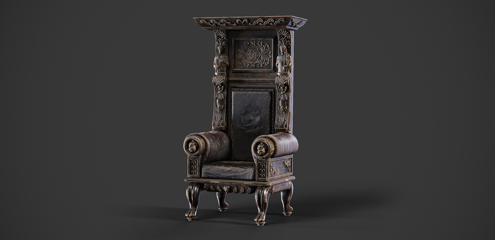 ArtStation - Old vintage chair asset props