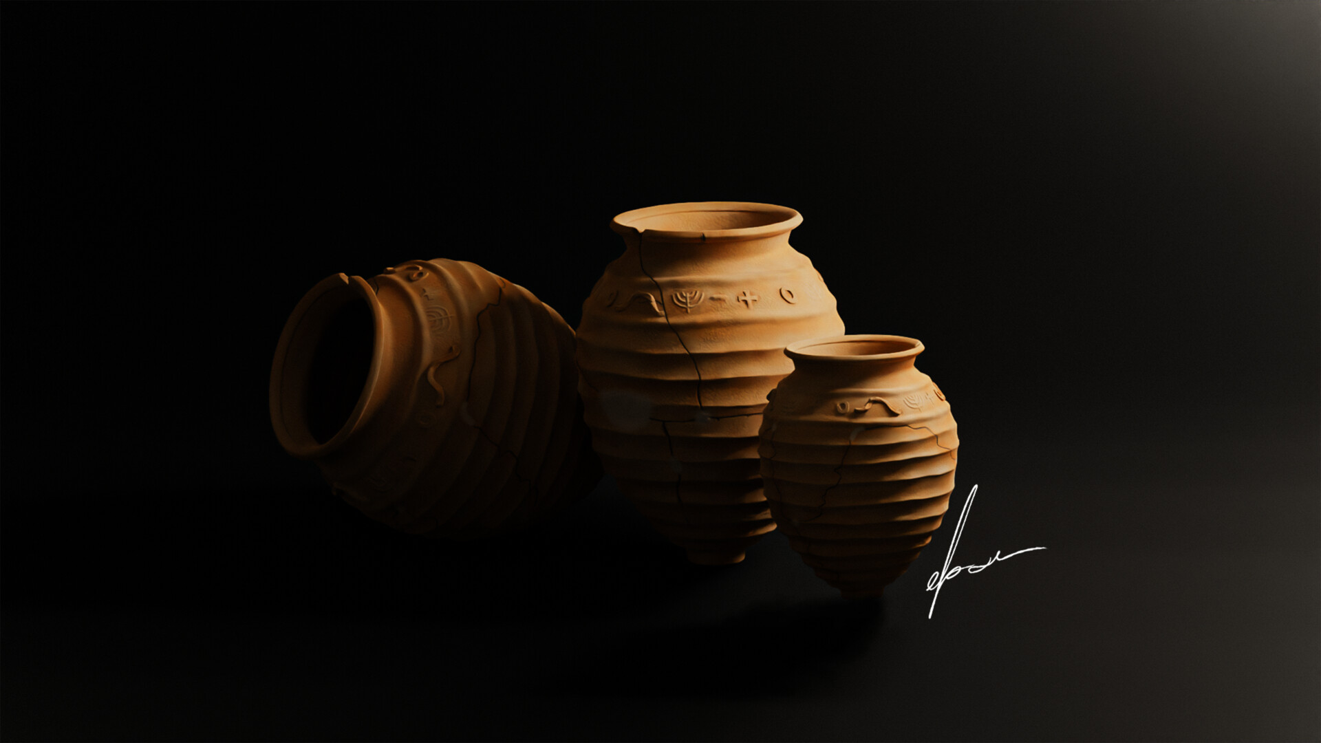 ArtStation - Ancient cappadocia provision jars