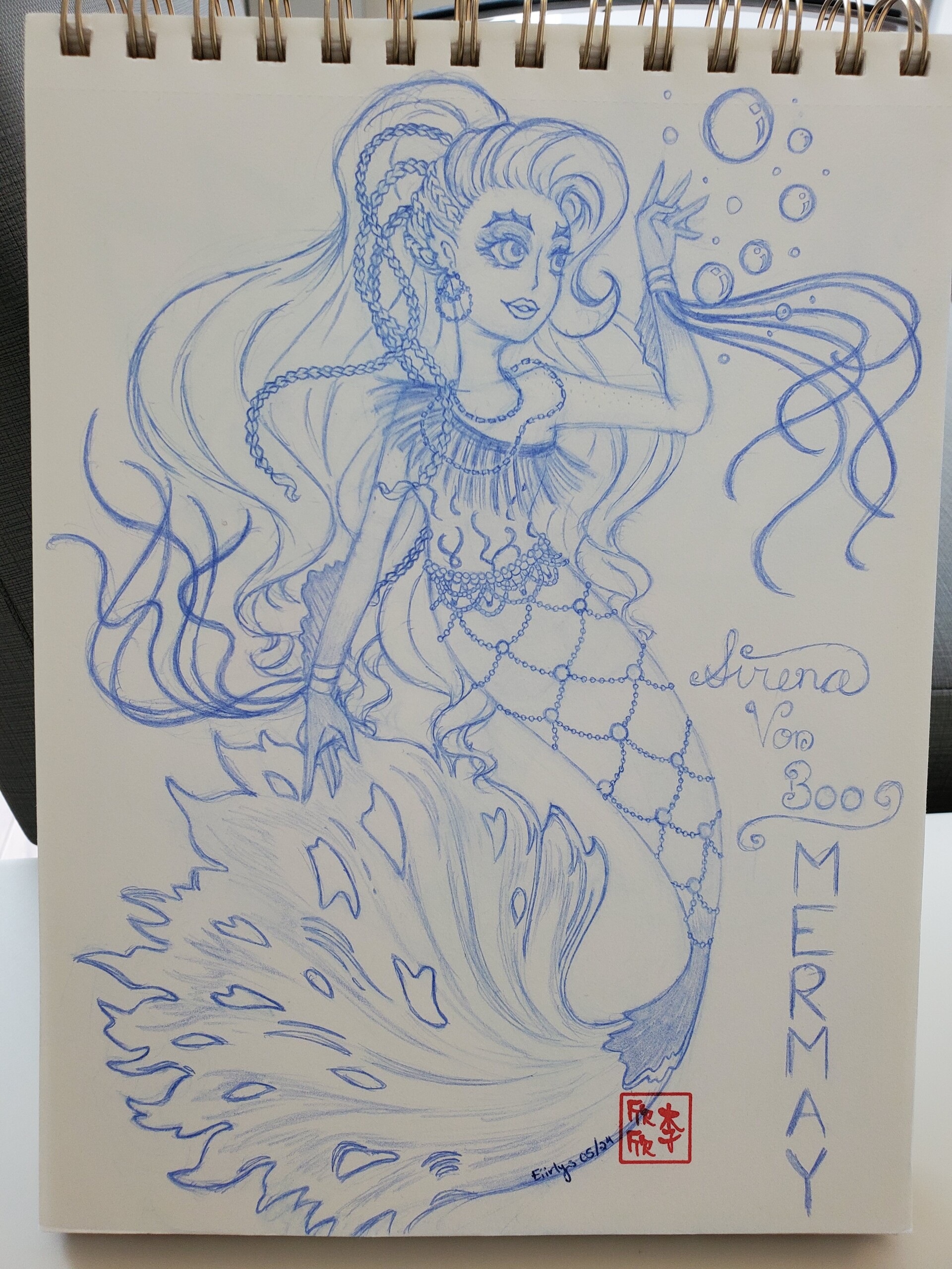 sirena von boo coloring pages