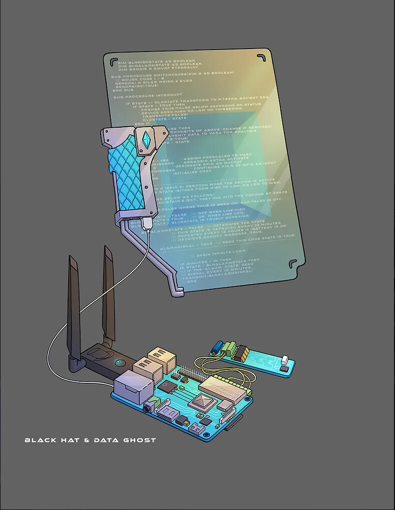 Auralie Blanchette - Nova's Data Pad (Hand Painted)