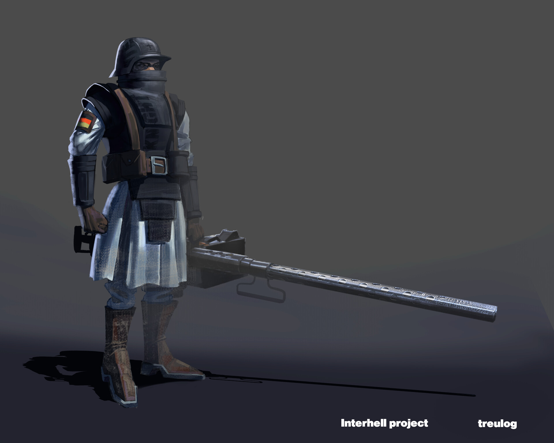 ArtStation - Heavy machine guy soldier