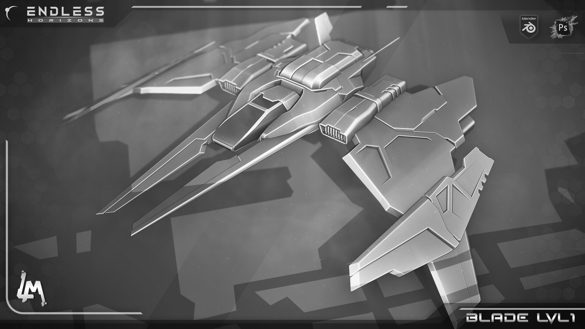 ArtStation - Space fighter "Blade" Sci-Fi