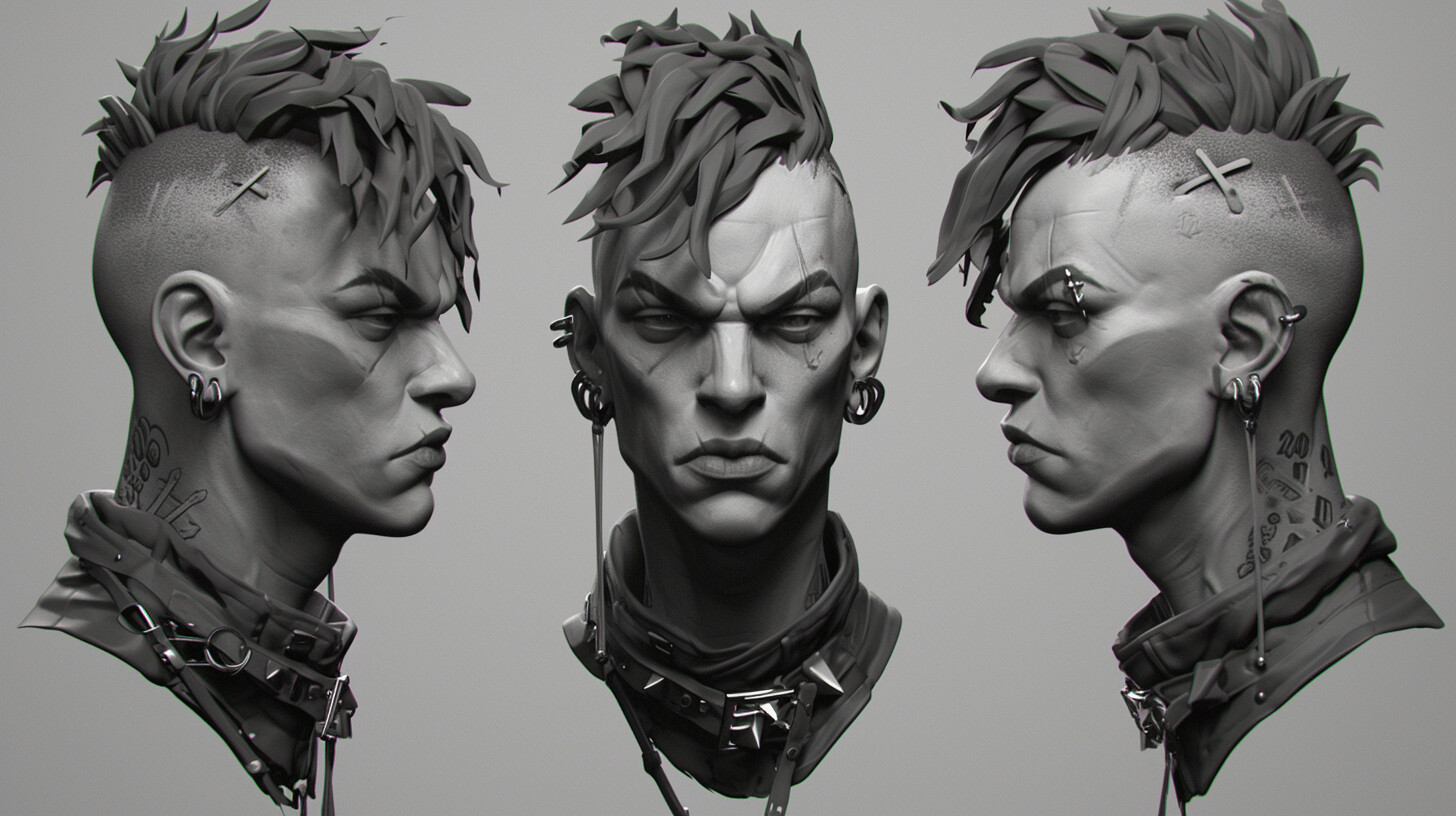 punk drawing reference