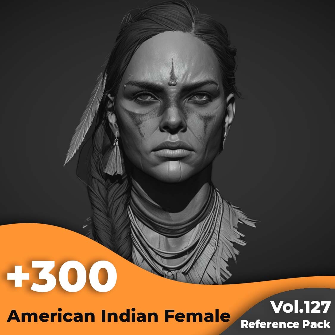 ArtStation - +300 American Indian Female Head Sculpt References(4k)
