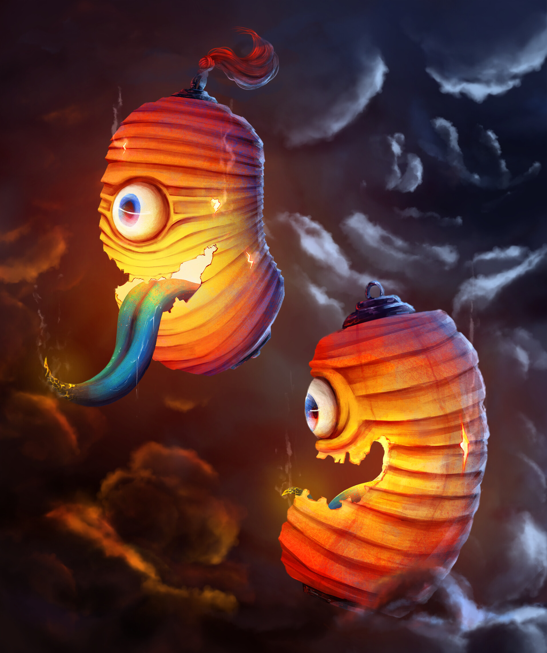 ArtStation - Japanese Yokai (My take)