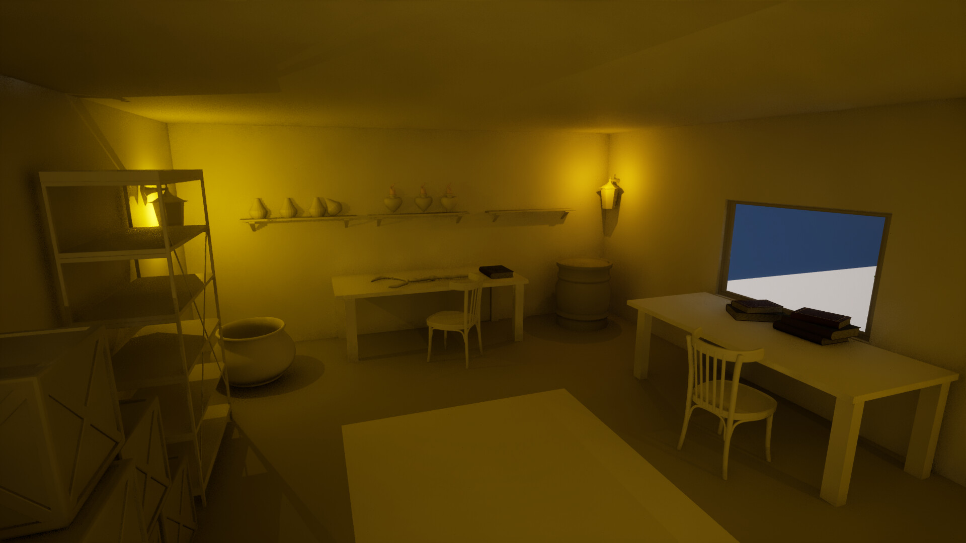 ArtStation - “Inside the Witch’s Shack”: Blockout Stage