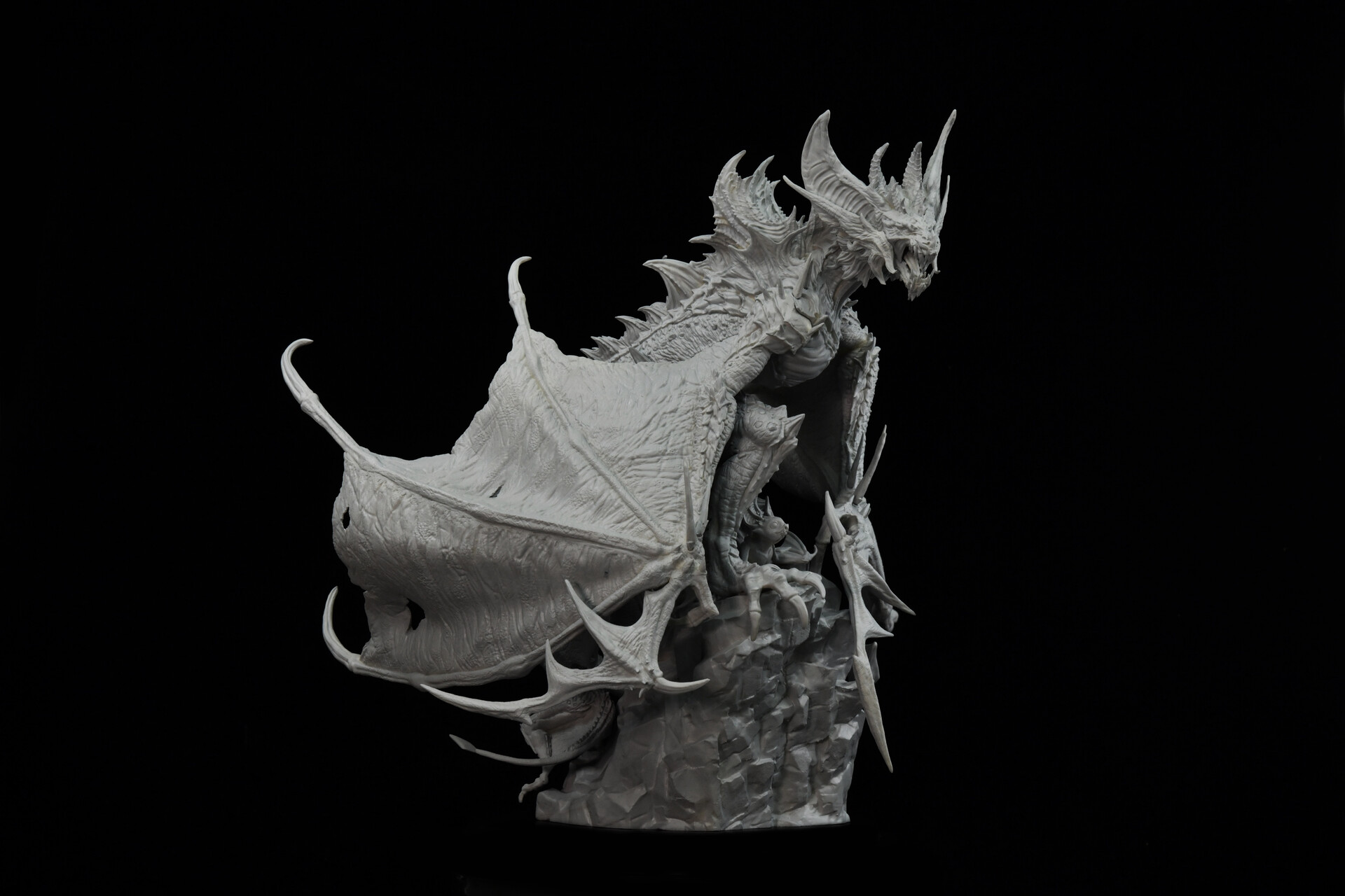 Dustchaser - -Vesppera-Watcher of the Death Painted and Printed Statue