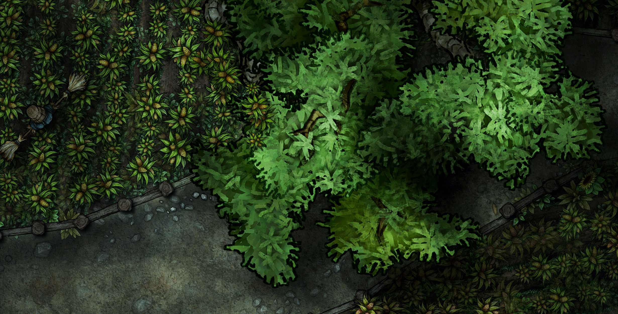 Detailed Dungeons - Butterskull Ranch Cornfield [Night] [Dragon of the ...