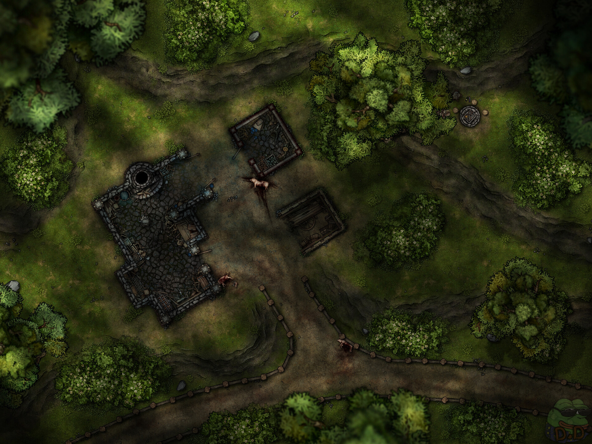 ArtStation - Butterskull Ranch Smithy [Day] [Dragon of the Icespire Peak]