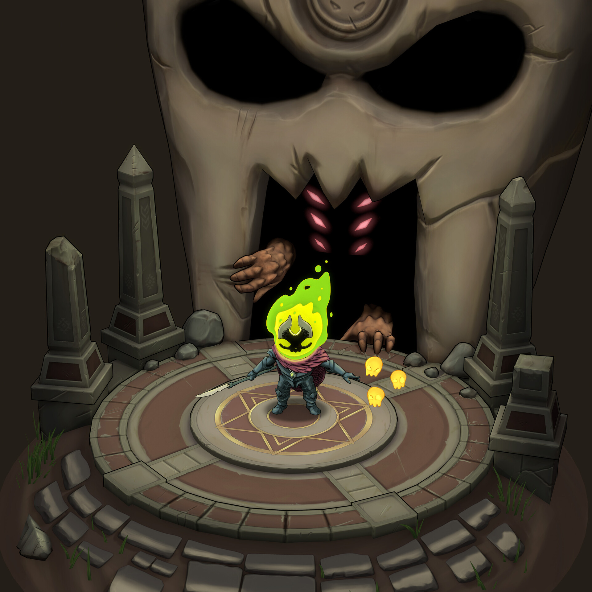 ArtStation - Spirit Knight, boss battle!