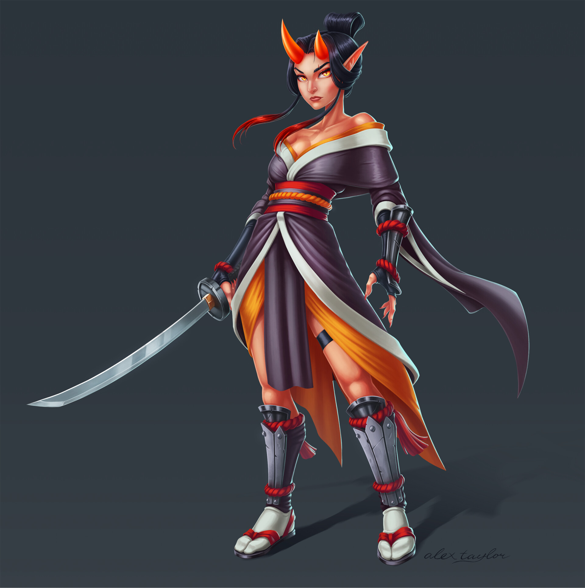 ArtStation - Akari Half-Oni Casual