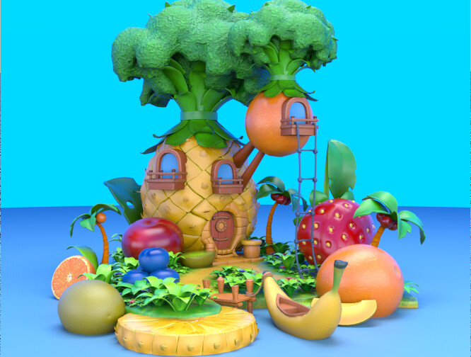 ArtStation - Fruits island