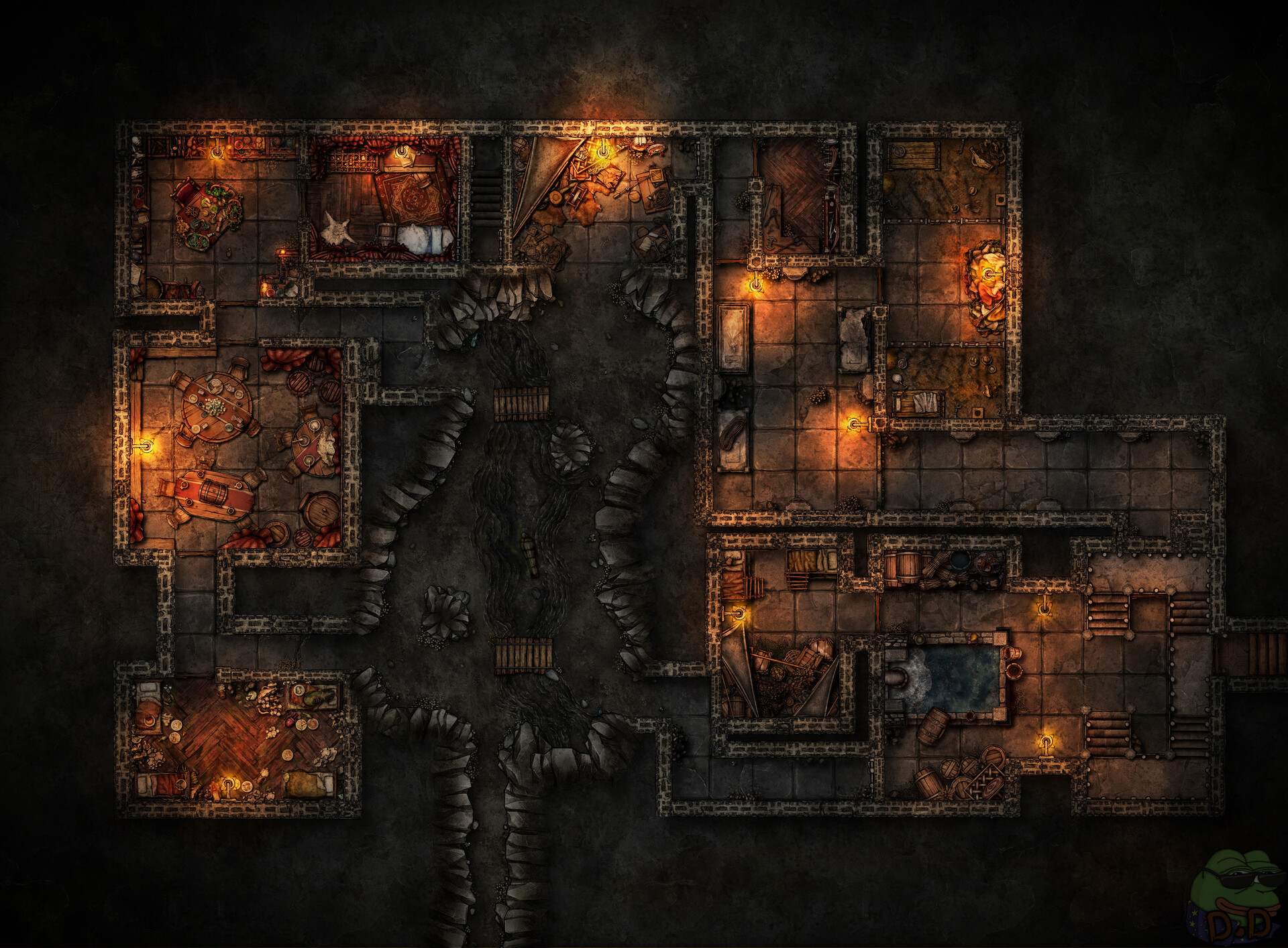 ArtStation - Redbrand Hideout [Day] [Lost Mine of Phandelver]