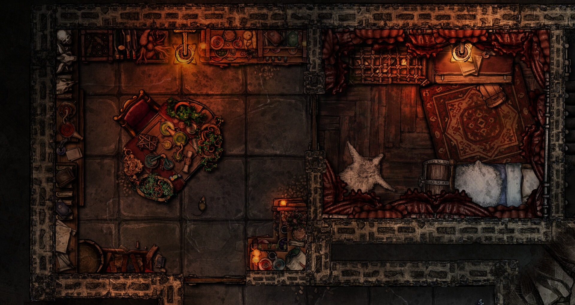 Detailed Dungeons - Redbrand Hideout [Night] [Lost Mine of Phandelver]