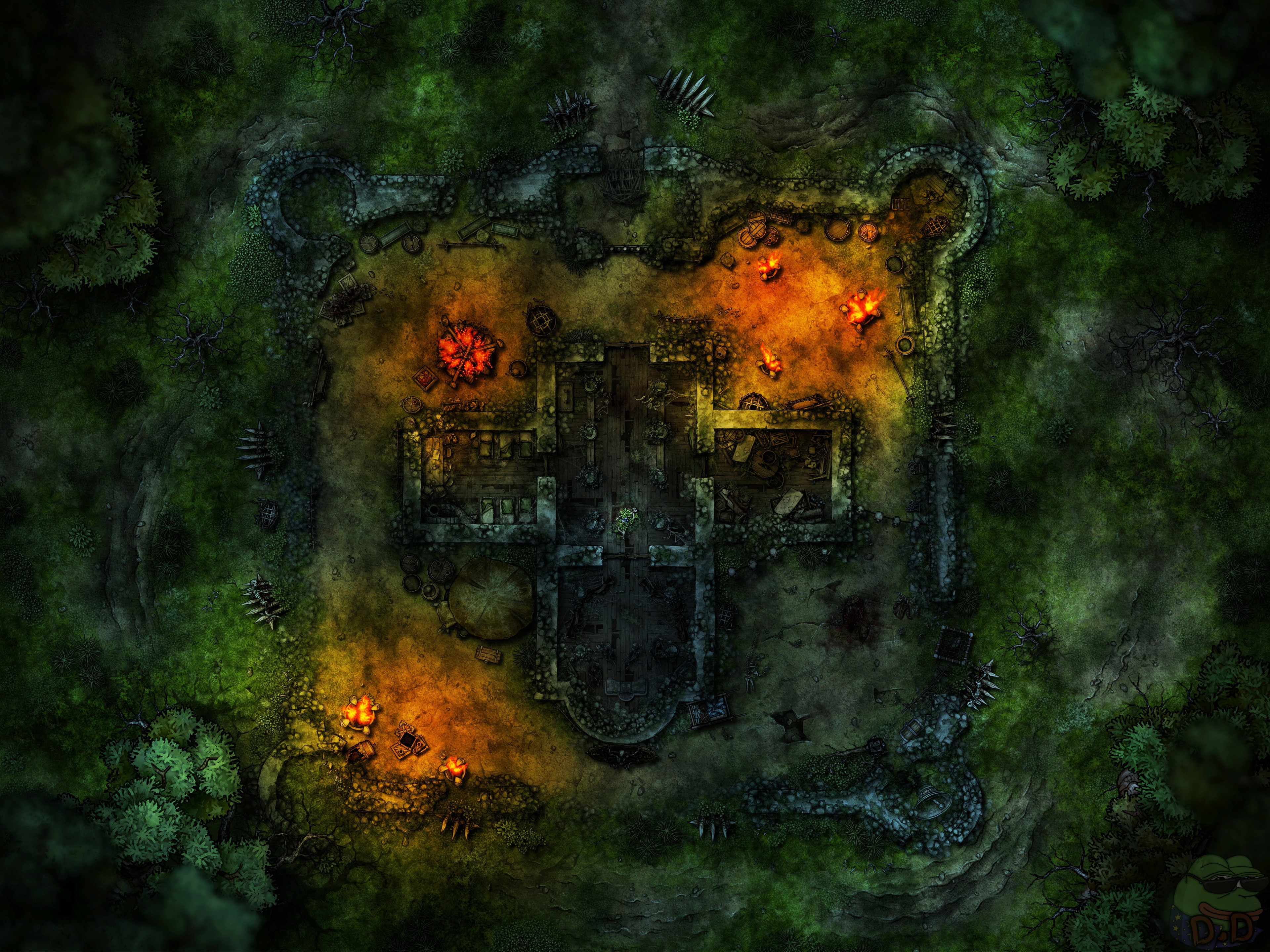 Detailed Dungeons - Shrine of Savras [Night] [Dragon of the Icespire Peak]