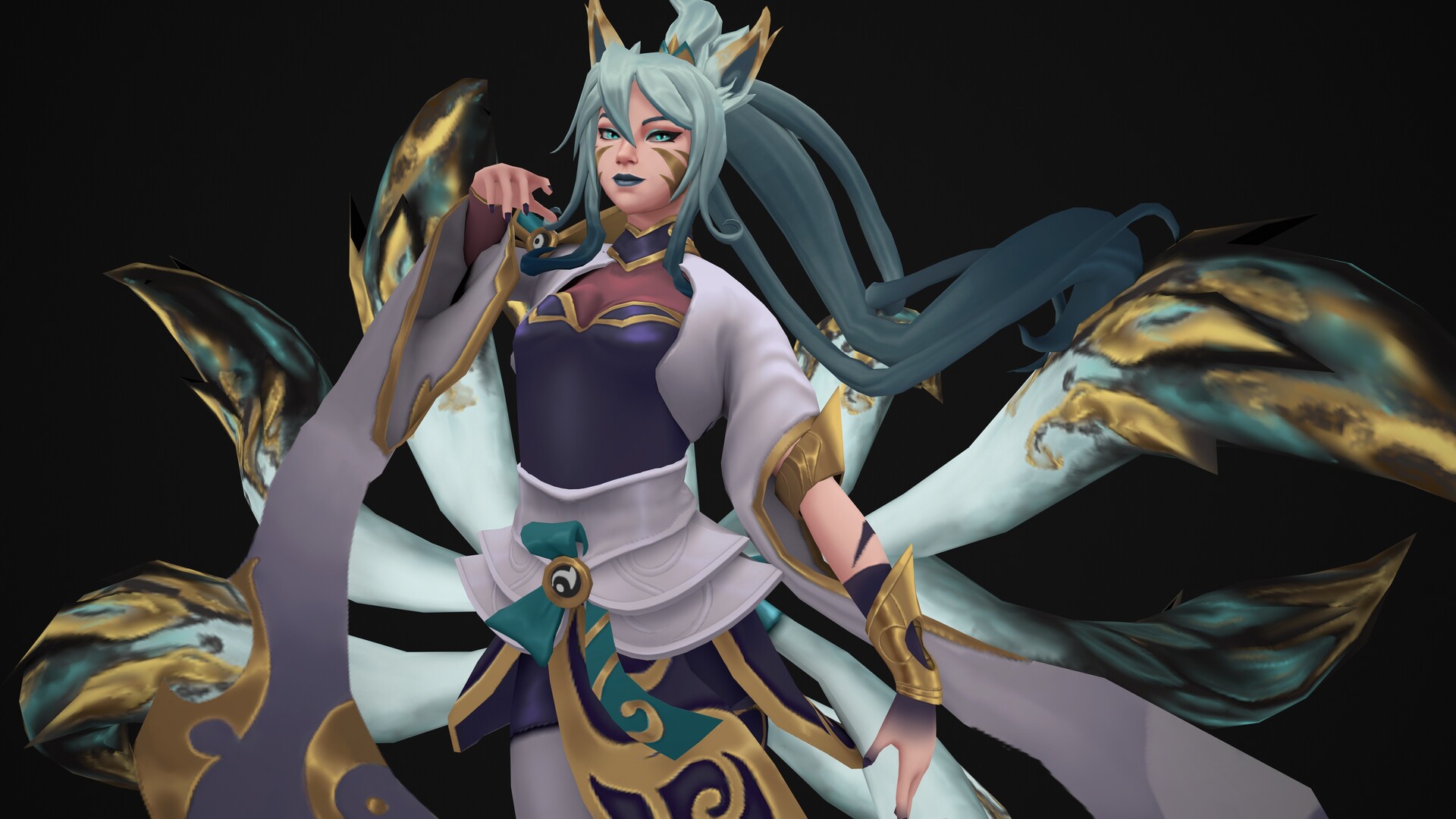 ArtStation - Brush Stroke Ahri (3D Fan Art)