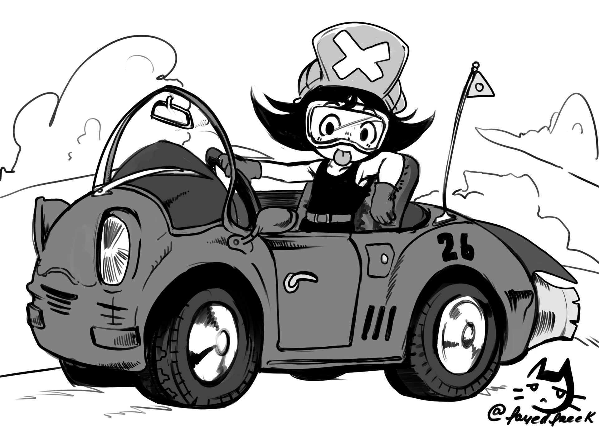 ArtStation - Akira Toriyama style car