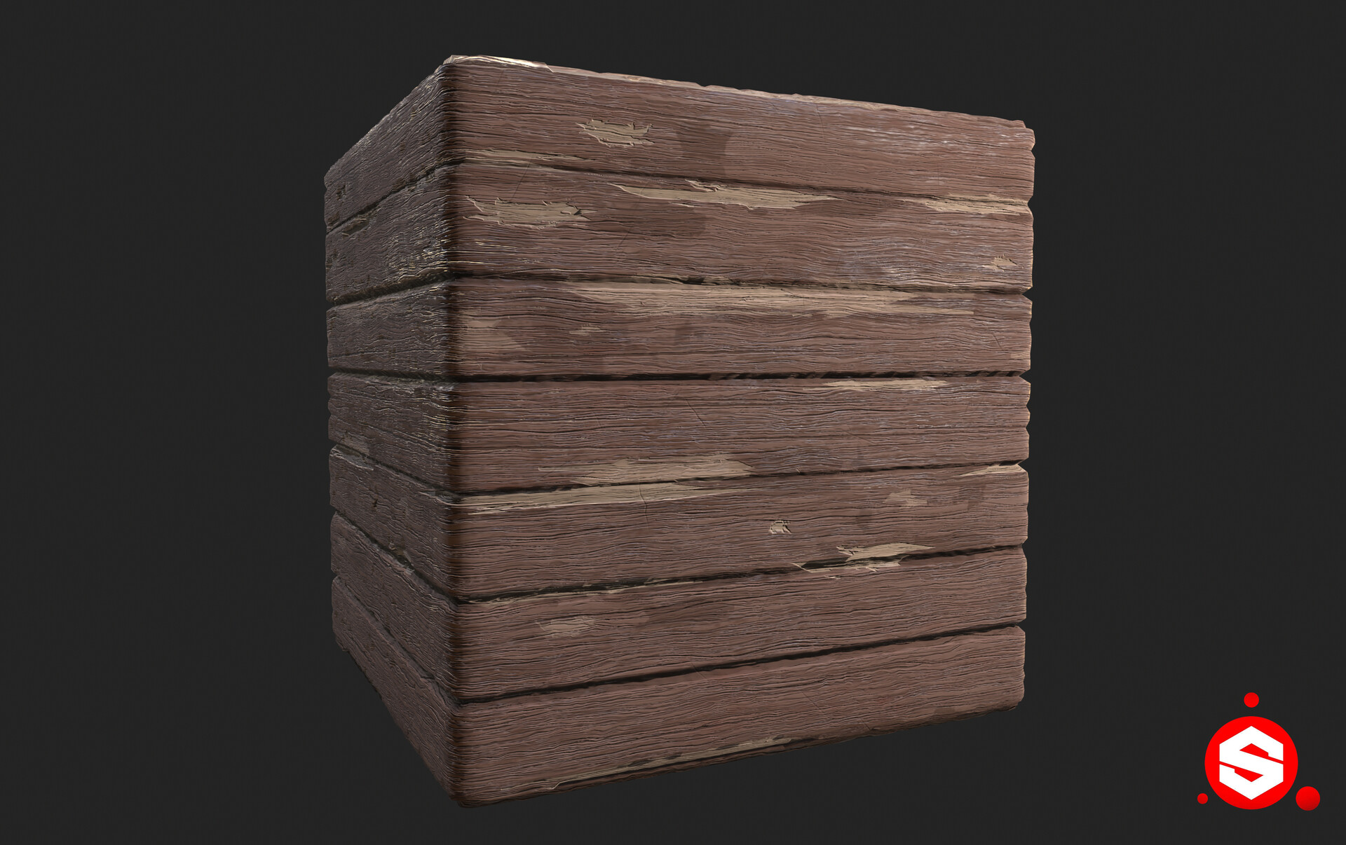 ArtStation - SD Wood Planks PBR Material Practice 02