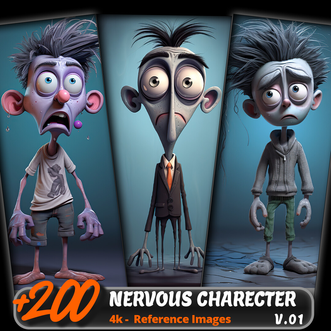 ArtStation - NERVOUS CHARECTER VOL. 01/4K/ Reference Image