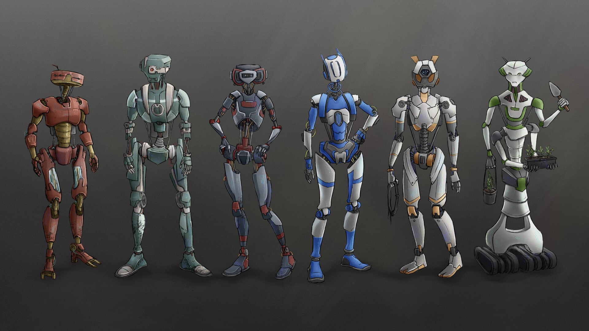 ArtStation - Robot Lineup