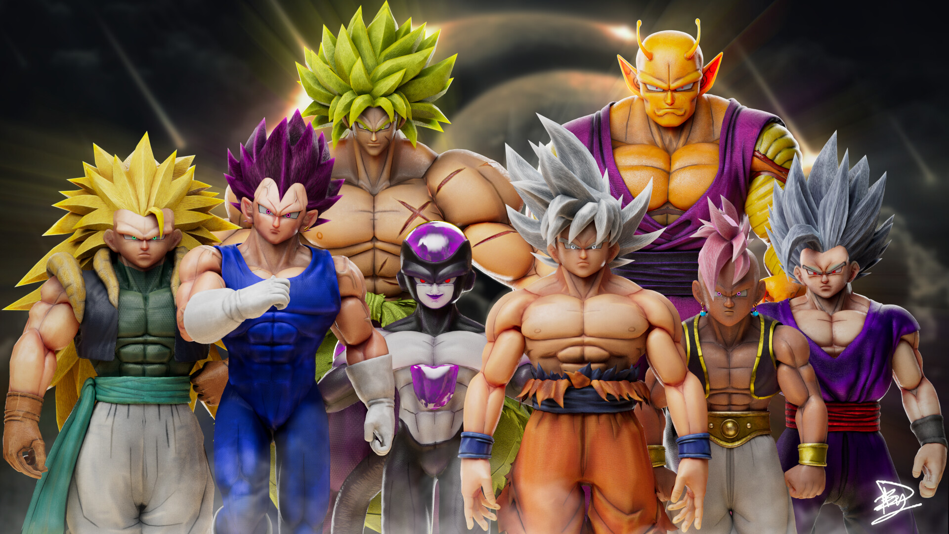 ArtStation - THE Z-FIGHTERS OF UNIVERSE 7