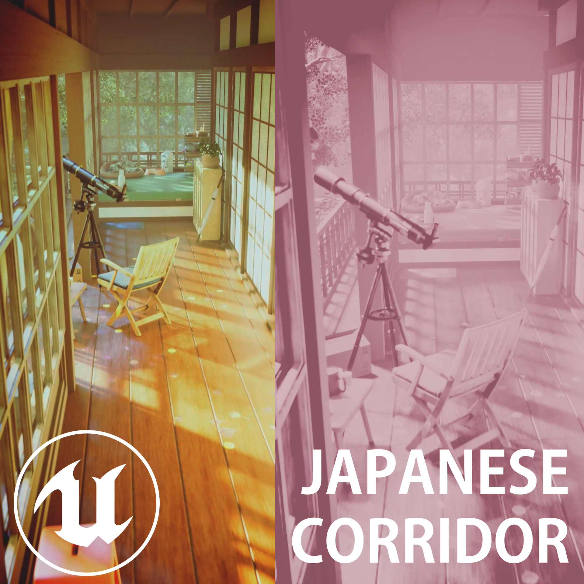 ArtStation - Japanes corridor