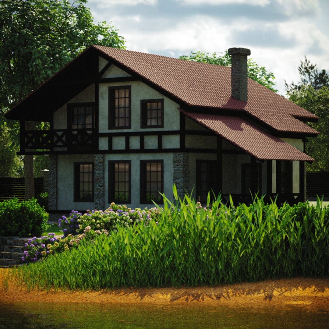 ArtStation - Bavarian Cottage